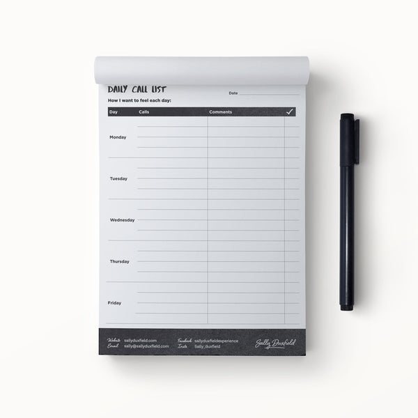 IMPACT4Q | Daily Call List - SallyDuxfield